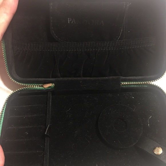 Pandora | Jewelry | Pandora Green Travel Jewelry Box Storage | Poshmark